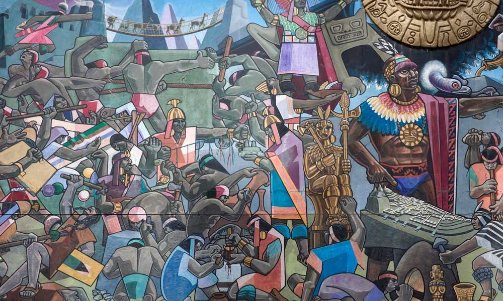El Gran Mural del Imperio Inca en Cusco Chullos Travel Peru Blog