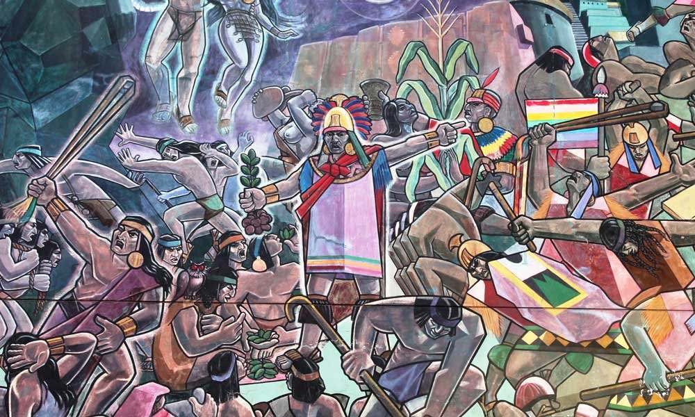 El Gran Mural del Imperio Inca en Cusco Chullos Travel Peru Blog